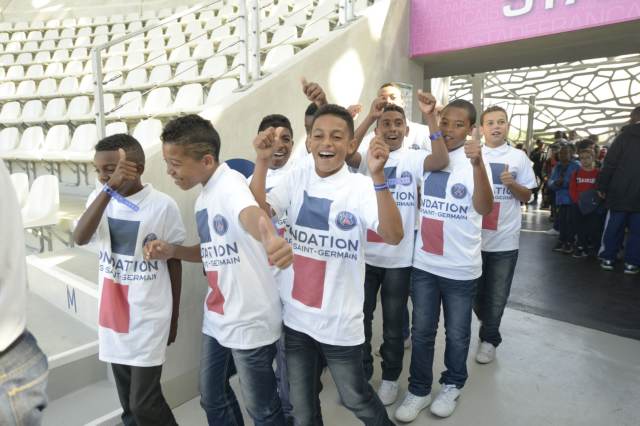 Mercredi 14 mai, à la journée des enfants de la Fondation du PSG